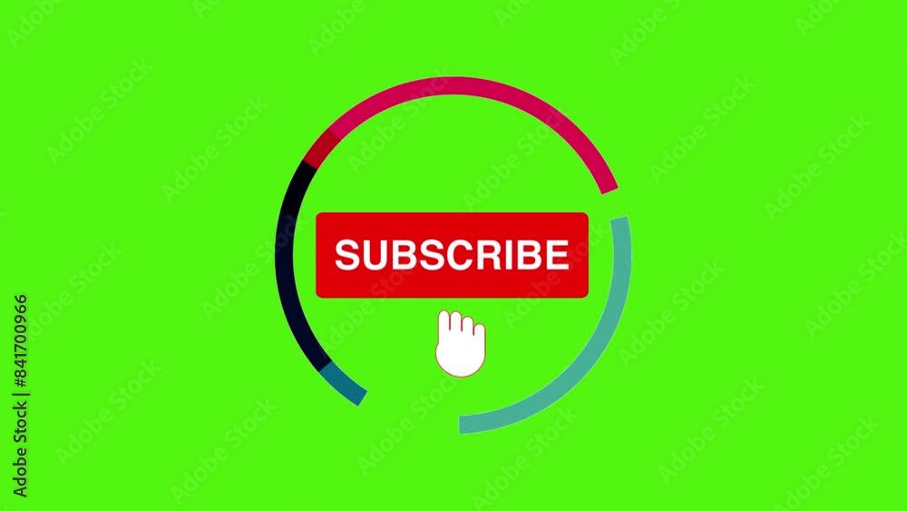 Subscribe button is being click by the cursor and changed color ...