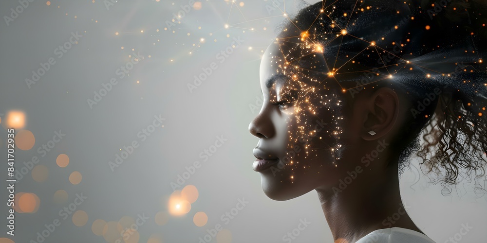 The Visual Metaphor of Social Media Addiction An African Woman's Head ...