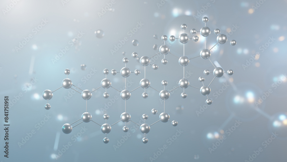 oxymetholone molecular structure, 3d model molecule, anadrol ...