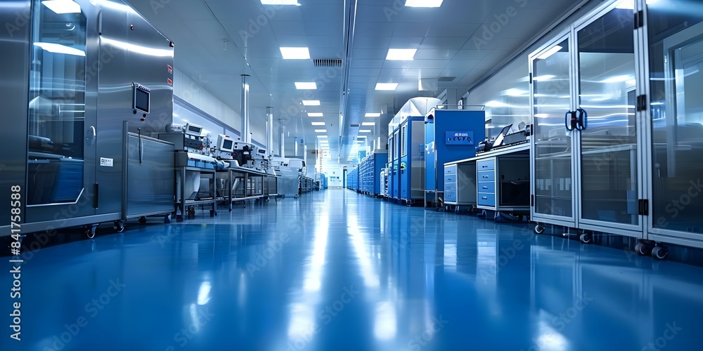 Pharmaceutical plant manufacturing engineering with cleanroom ...