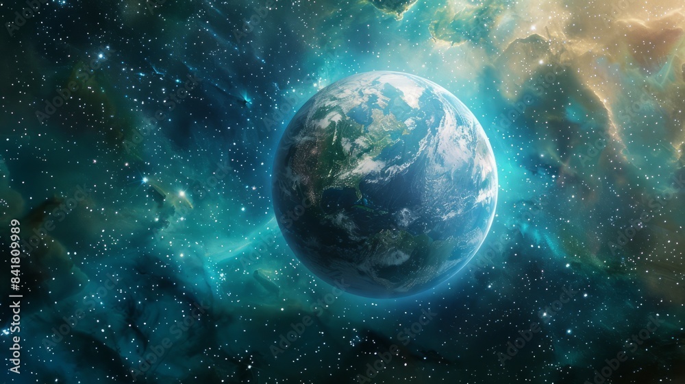 Stunning Image of Earth in Outer Space, Showing Planet's Vibrant Blue ...