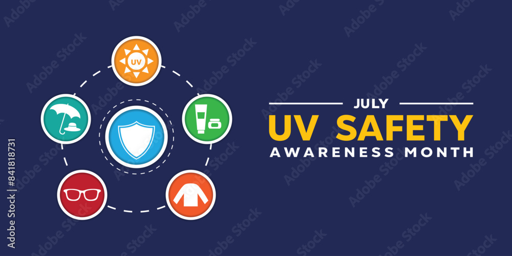 Uv Safety Awareness Month. Great for cards, banners, posters, social ...