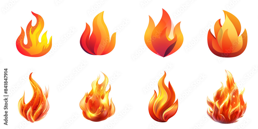 Fire icon transparent sample mockup isolated png with no background ...