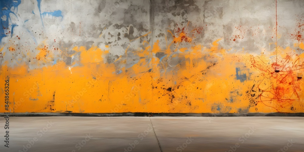 Concrete Wall Covered in Graffiti Stands as a Lasting Symbol of Urban ...