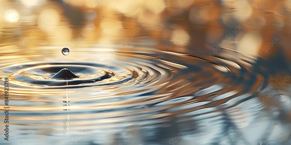Symbolism of a water droplet in a puddle Individual actions for change ...