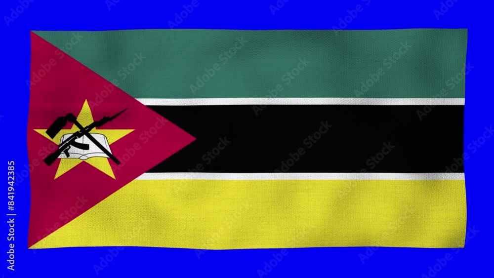 Mozambique's National Flag in a Dynamic Display: A Sign of Strength and ...