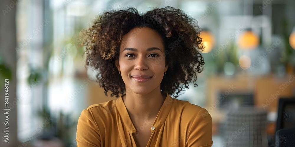 Interviewing a Woman in a Modern Office Environment Maintaining a ...