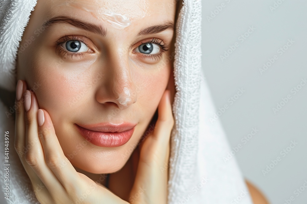 Beauty concept skin aging. anti-aging procedures, rejuvenation, lifting ...