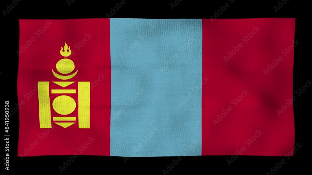 Mongolia's National Flag in a Dynamic Display: A Sign of Strength and ...