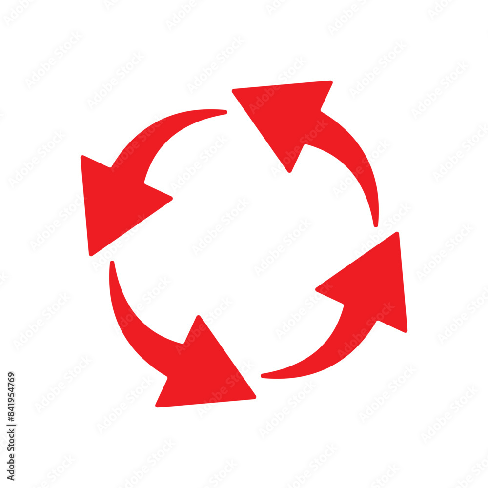 Circle arrow icon, vector, refresh vector. Recycle symbol icon, Round ...