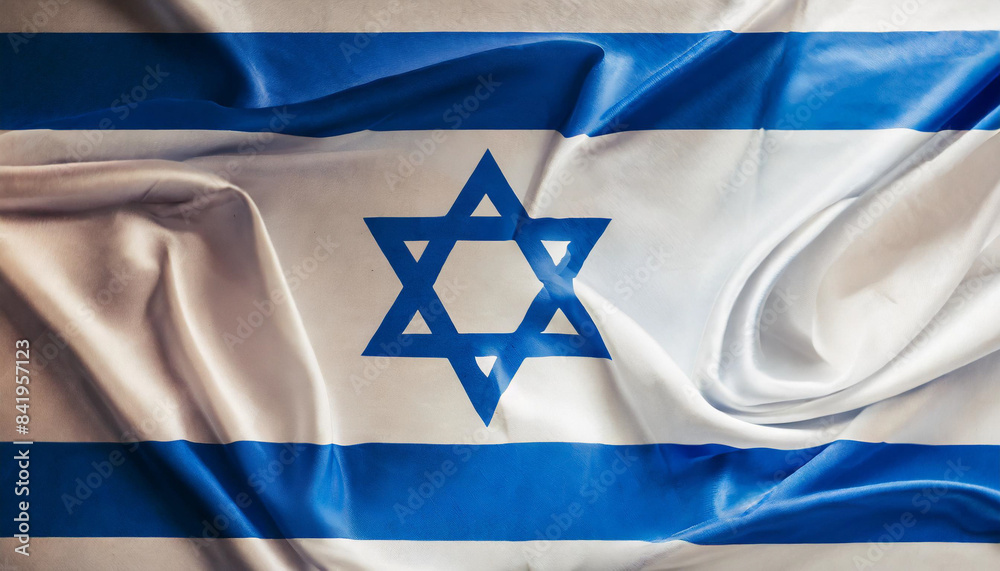 Israeli flag against scenic backdrop. Symbolizes patriotism, identity ...