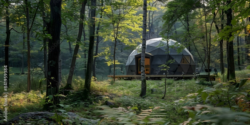 Secluded geodesic dome home in a remote location. Concept Geodesic Dome ...