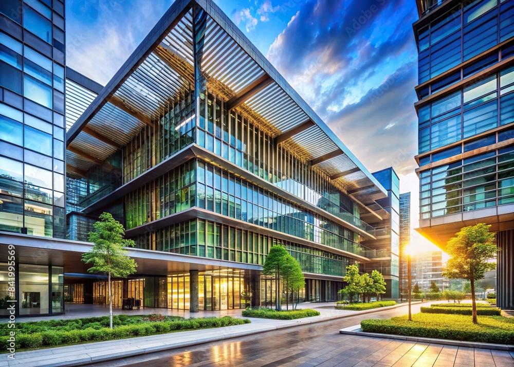 Sleek and modern architectural structures utilizing sustainable and ...