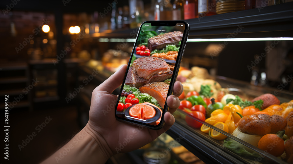 A Close-Up View of a Hand Holding a Smartphone Displaying a Food Safety ...