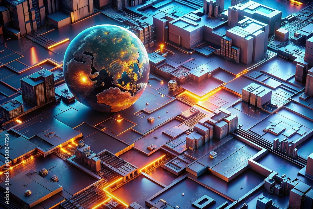 Futuristic displacement map design for creating sci-fi textures, sci-fi ...