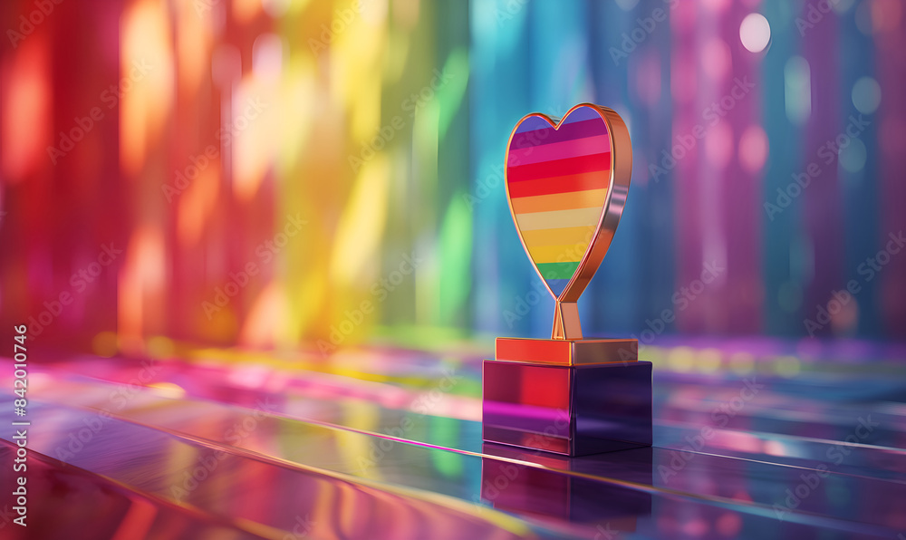 LGBT Award design with pride flag colors | High quality and Resolution ...