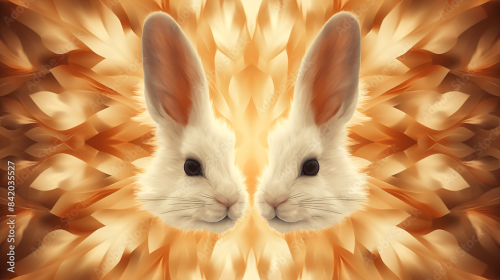 Abstract Image Pattern Background, Rabbits, Texture, Wallpaper ...