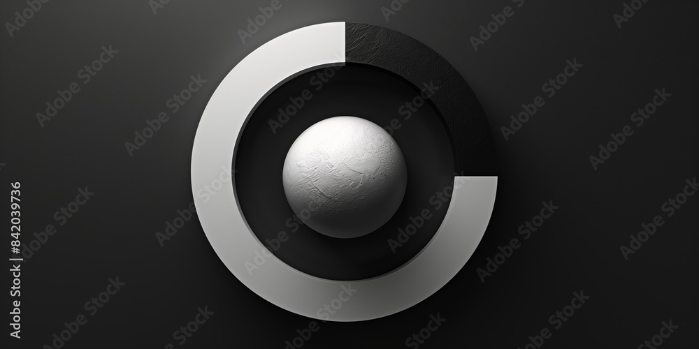 Vector illustration featuring a modern logo design of two overlapping ...