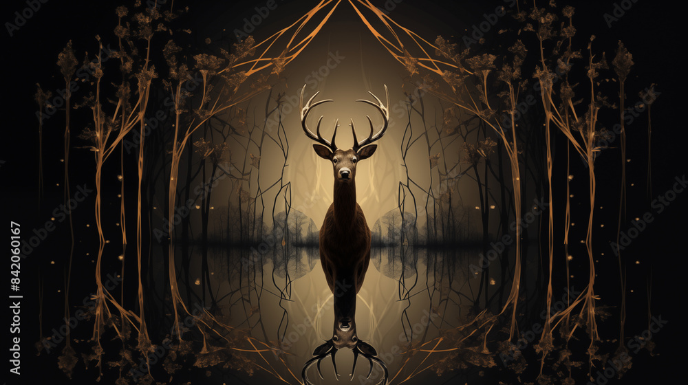 Abstract Image Pattern Background, Deer, Texture, Wallpaper, Background ...