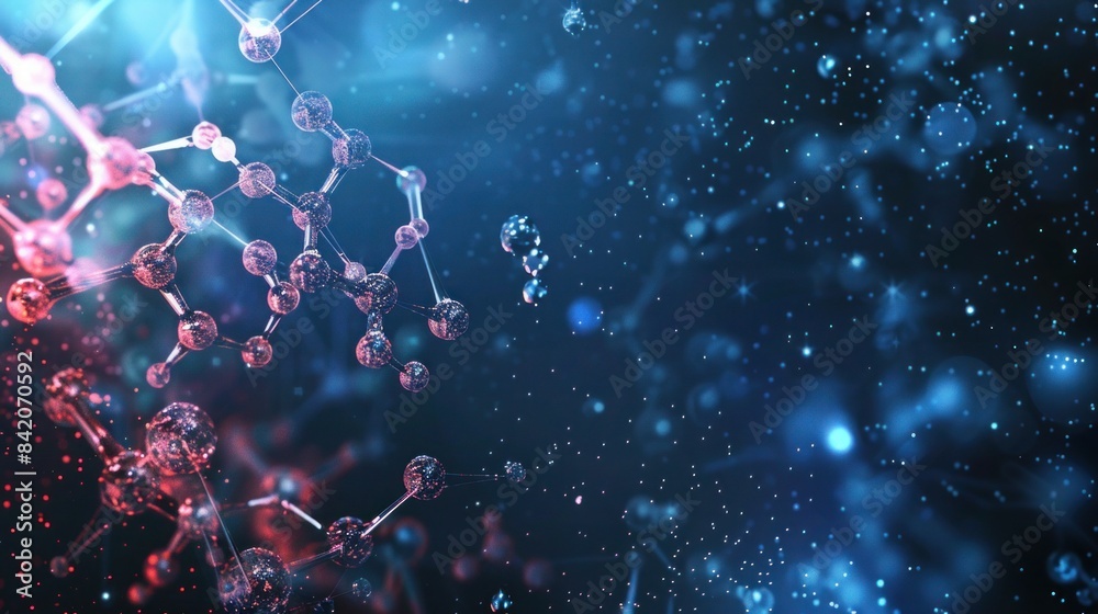 Science and laboratory research Medical background. molecular ...