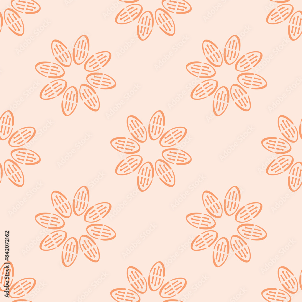 Peach fuzz botanical texture vector background with color of the year ...