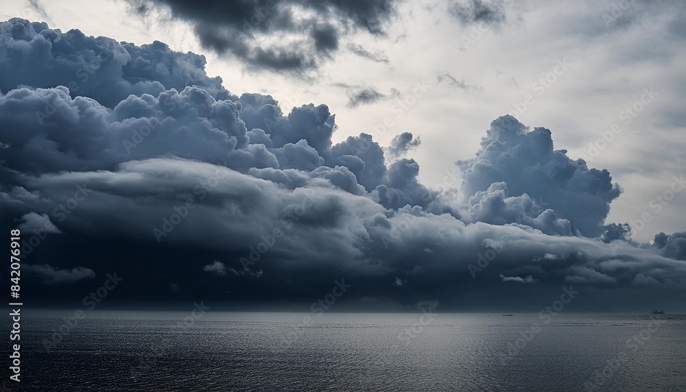 black gloomy sky grunge texture dark blue gray clouds background horror scary theme poster ...