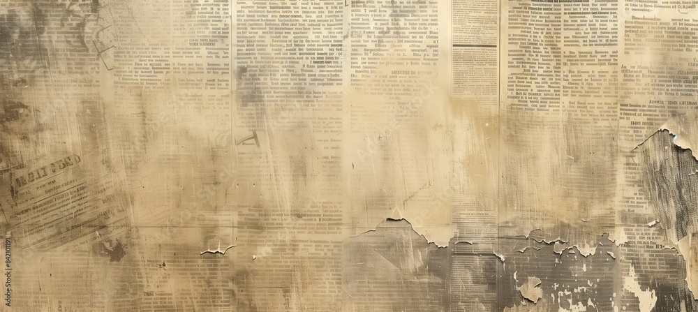 Old vintage newspaper background texture in the style of grunge paper ...