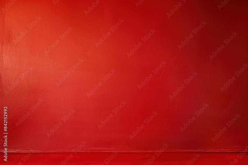 Solid red background with a faint gradient from dark red at the top ...