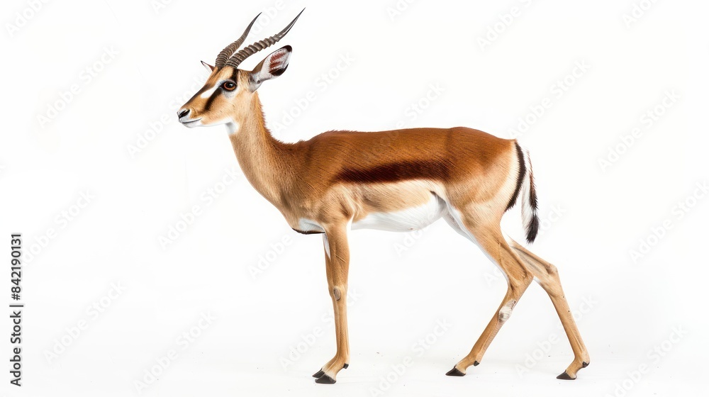 Gazelle full body clearly photo on white background , s Stock Photo ...