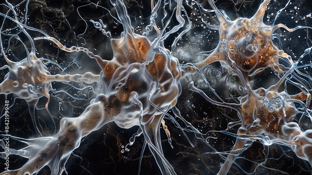 Meticulously Composed Photograph of Brain Neurons Featuring Dendrites ...