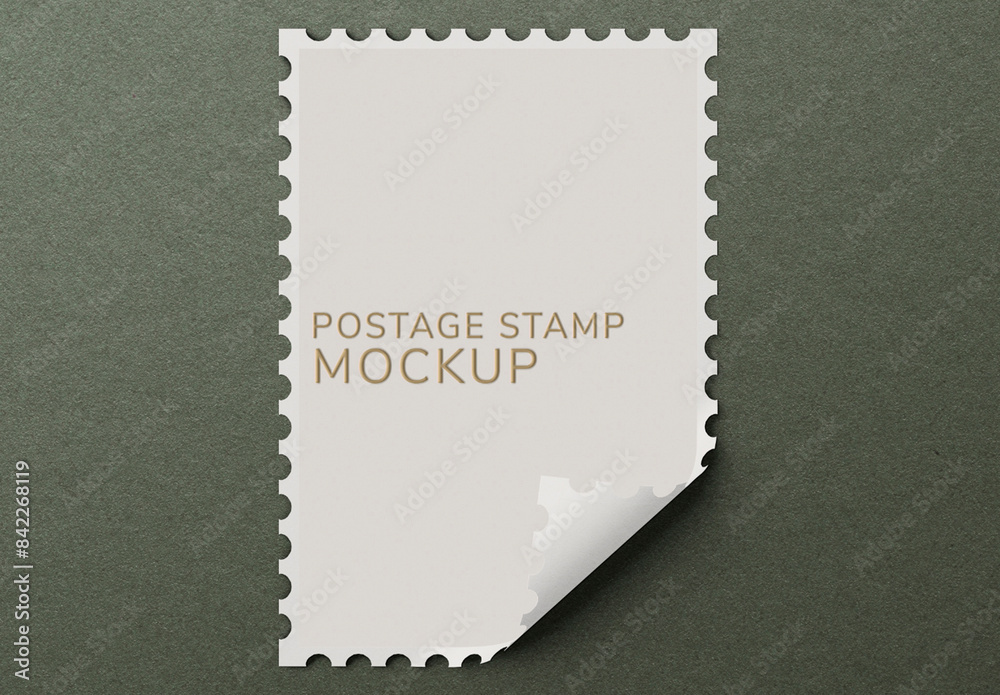 Postage Stamp Mockup Stock Template | Adobe Stock