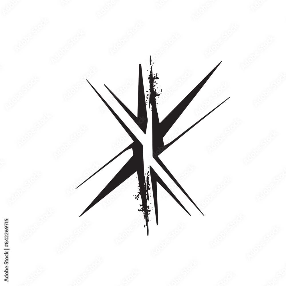 Stripped-Down Headbanging Logo Mark Vector Illustrative for your work's ...