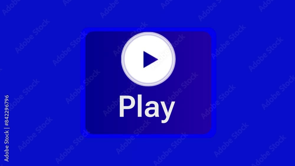 Video player button icon 4k animation, Movie play button animation ...