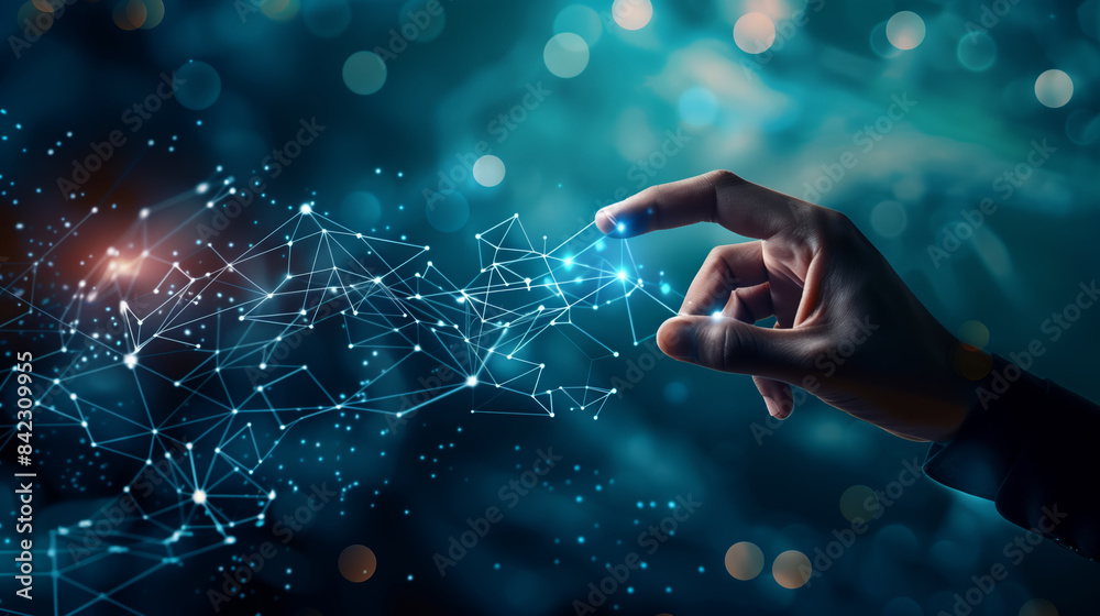 Cyber technology concept. Next generation technology and new era of ...