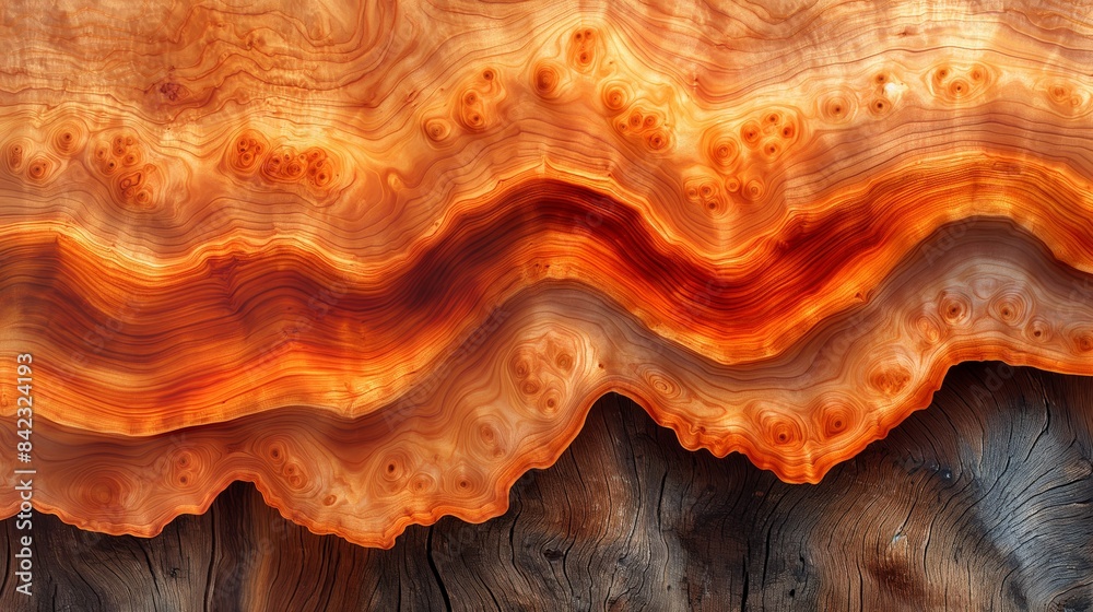 Radiant Red Cedar Wood Texture Background with Warm Bold Patterns, 4' x ...