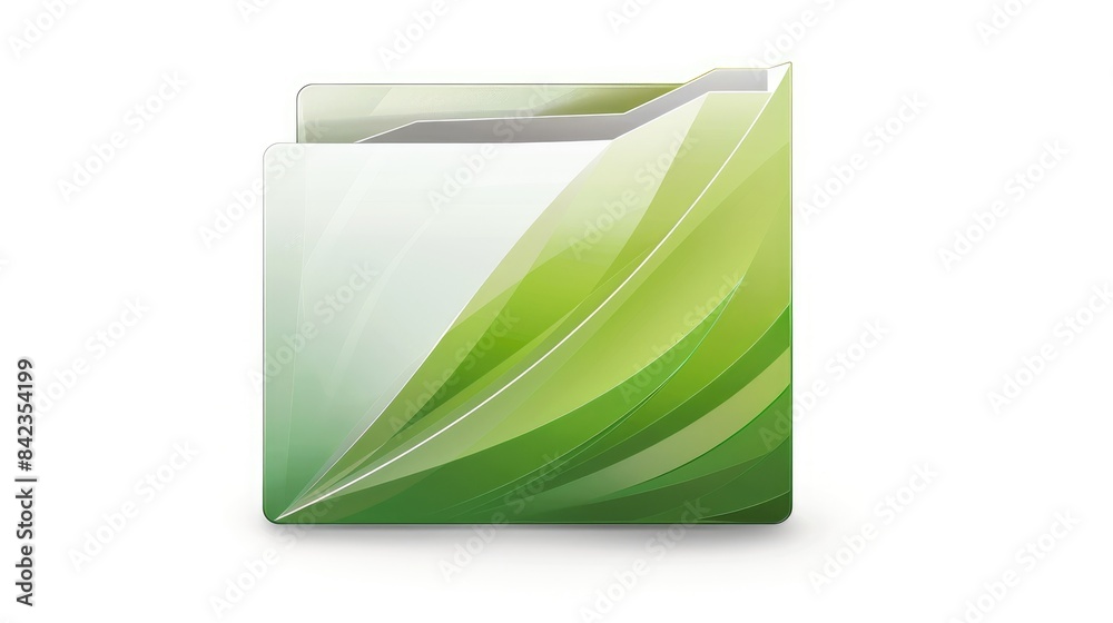 Light Green and Grey Paintings Folder Icon for Operating System Folder ...