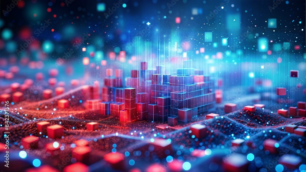 background digital technology digitization Communication network Data ...