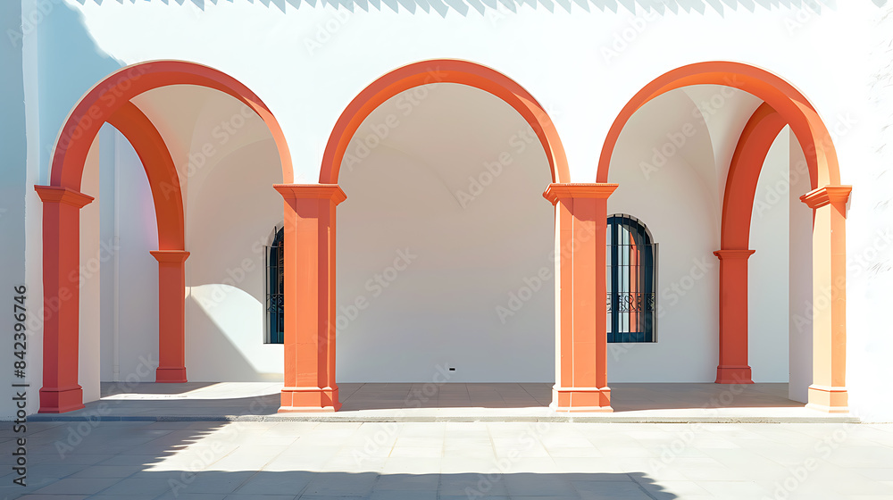 Contemporary Spanish scene with stylized elements of Spanish ...