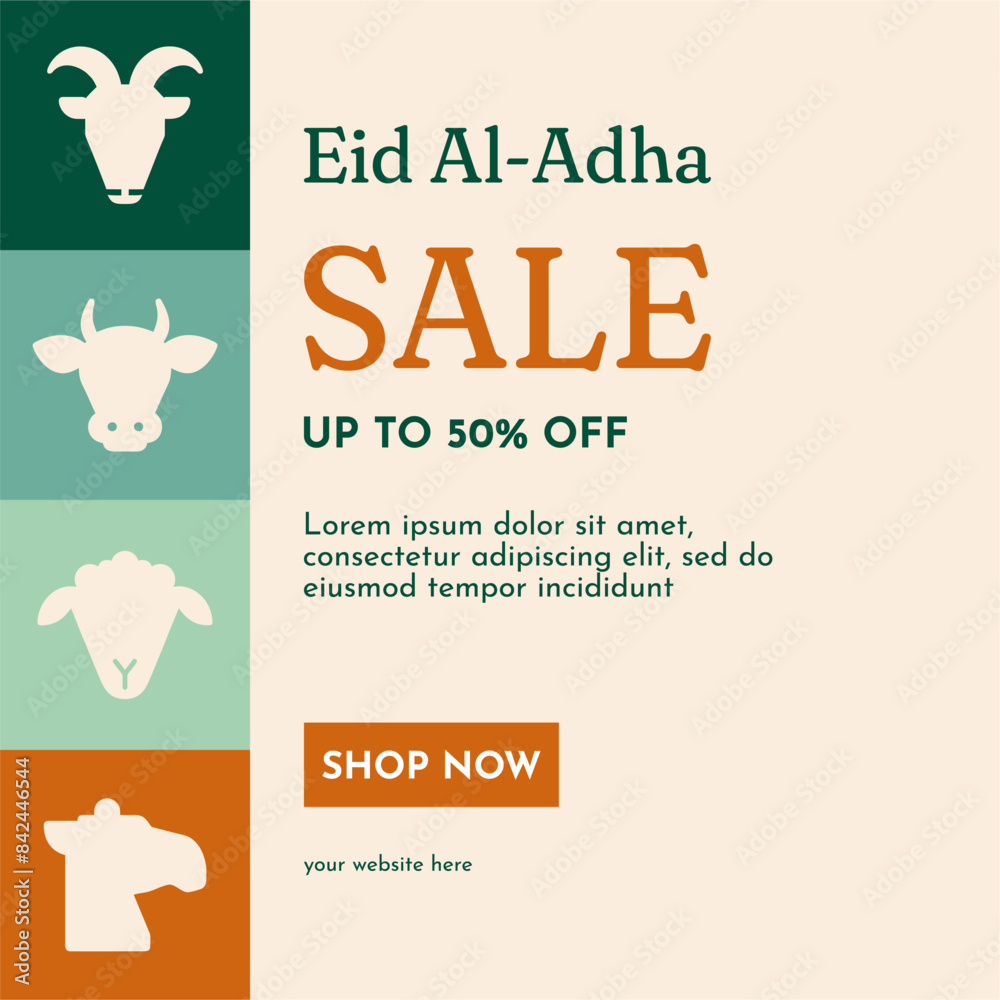 Eid al-Adha, Eid Mubarak Religious holiday. Creative idea and Concept ...
