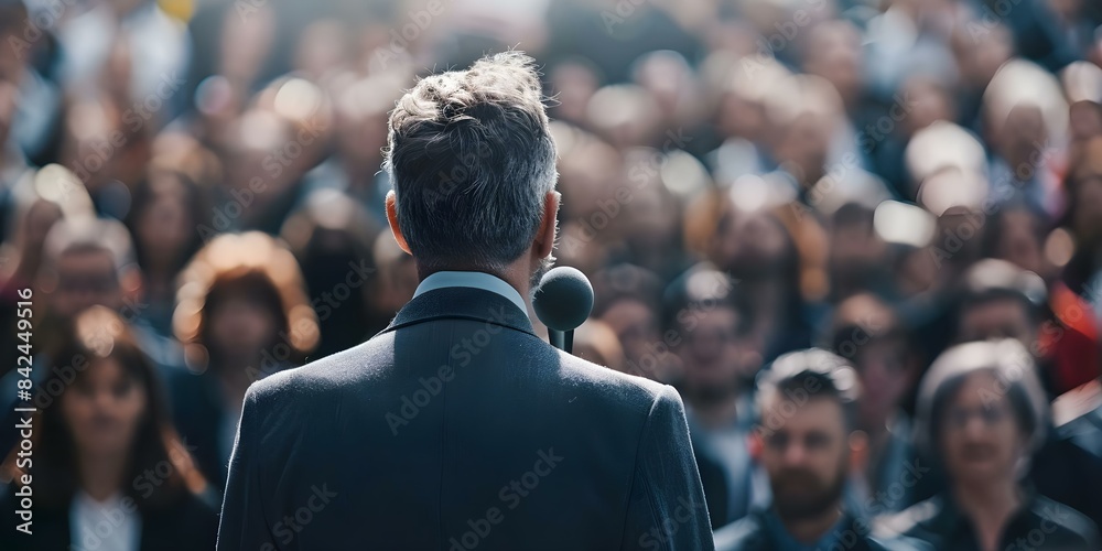 "Politician's Inspirational Speech at Campaign Rally Ignites Crowd with ...