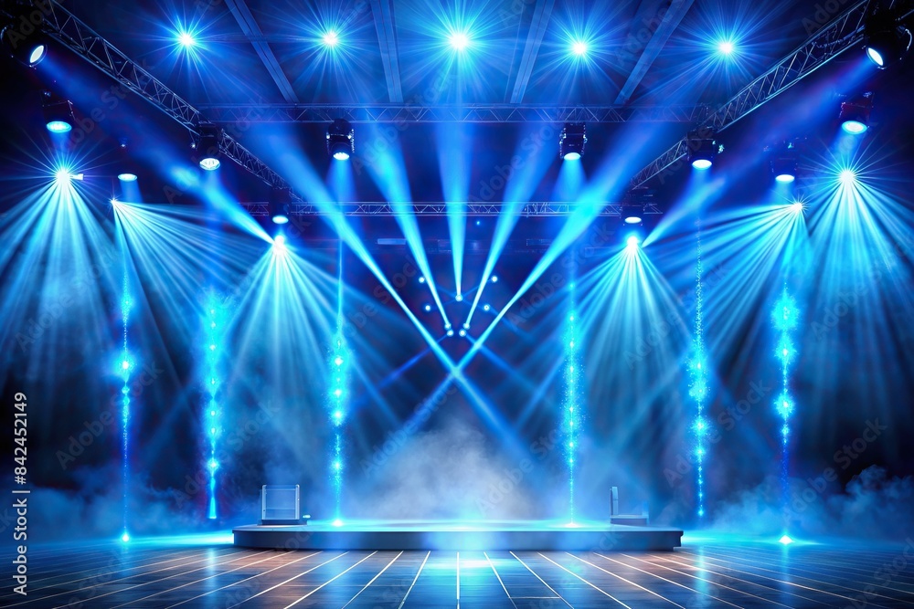 A mesmerizing animated gif showcasing a vibrant blue light emanating ...