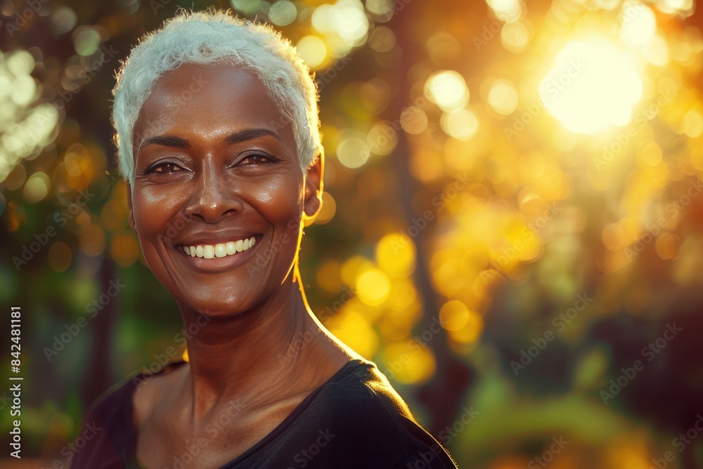 authentic portrait of black woman, facial expression with bold vivid ...