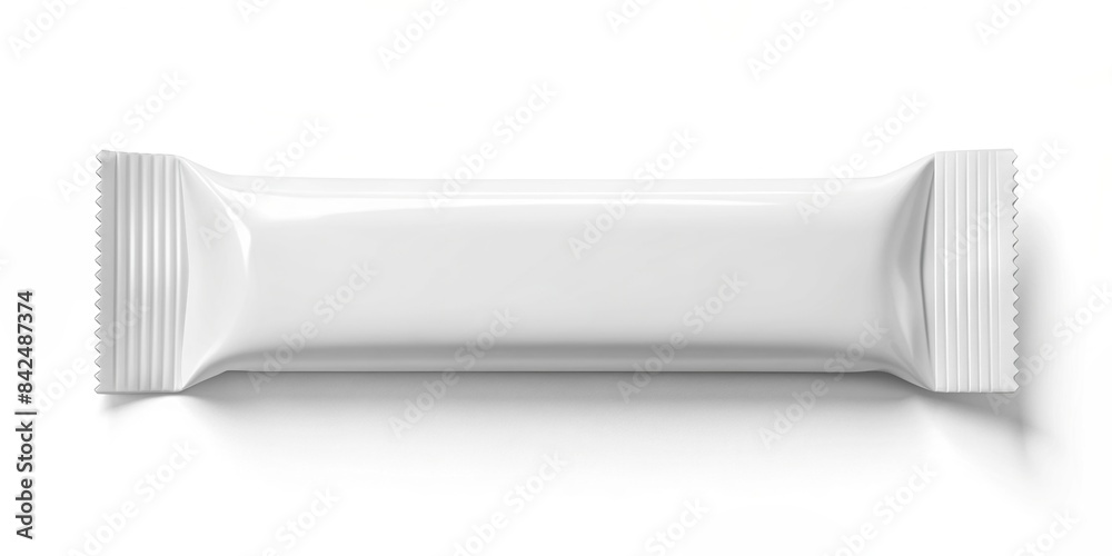 Blank white snack bar mockup isolated on white background, perfect for ...