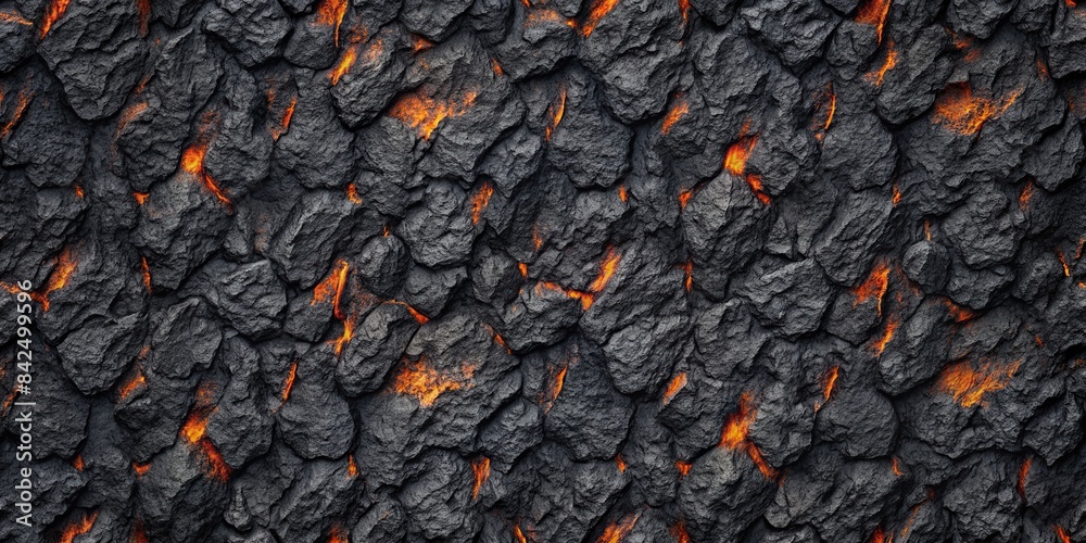 Seamless tile repeatable black slate lava stone texture background ...