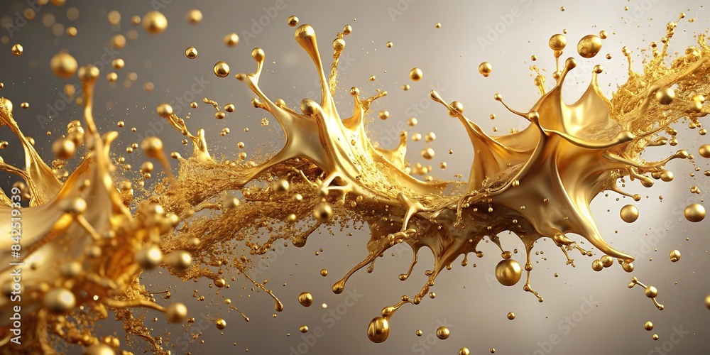 Abstract gold splatters on a background, gold splatter, gold splatters ...