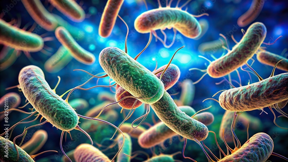 A vivid microscopic image reveals the spiral shape of Helicobacter ...