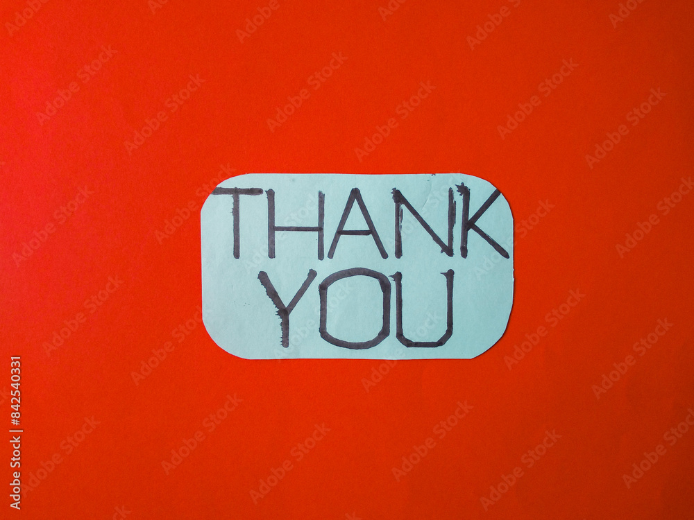 Kraft paper with thank you writing on it. Thank you message for card ...