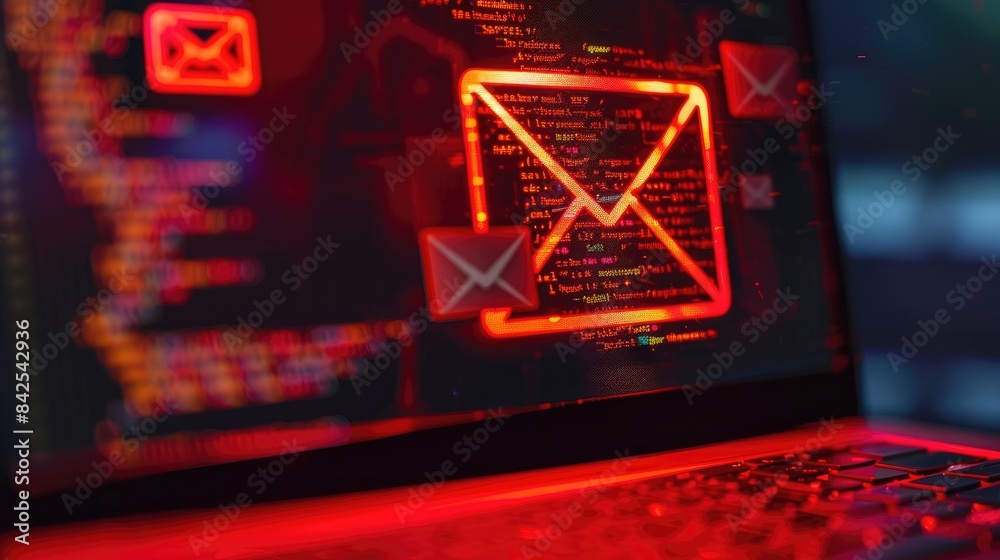 Email Phishing Warning: An email client with a phishing warning banner ...