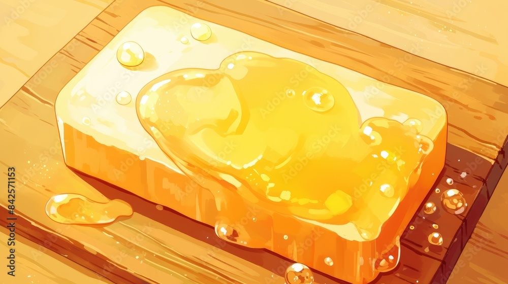 Learn how to create a charming 2d illustration of a bar of soap with ...