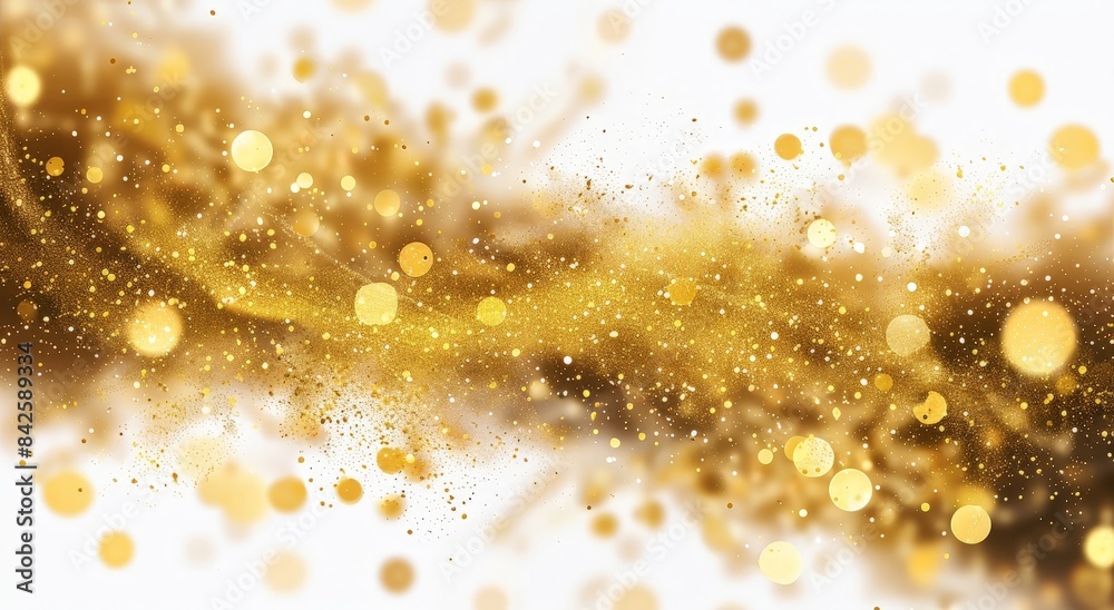 Sparkling gold glitter dust effect in stunning UHD 4K resolution. Stock ...